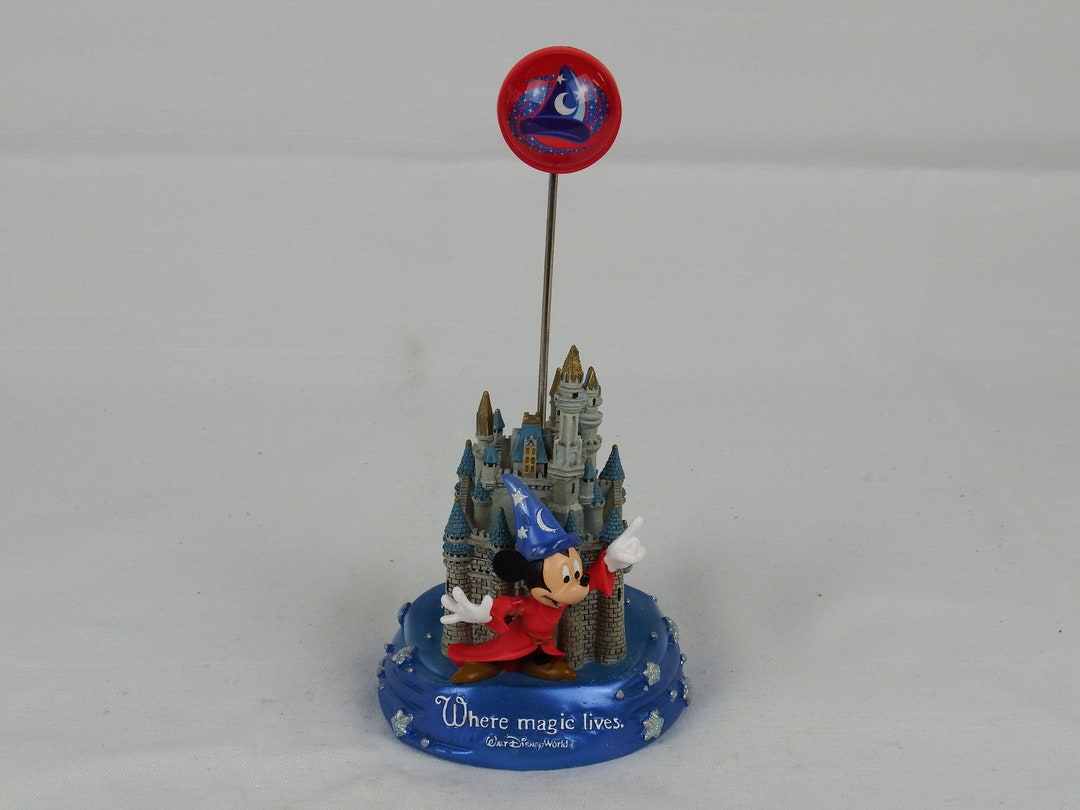 Walt Disney World Note Holder With Mickey Mouse and Castle - Etsy