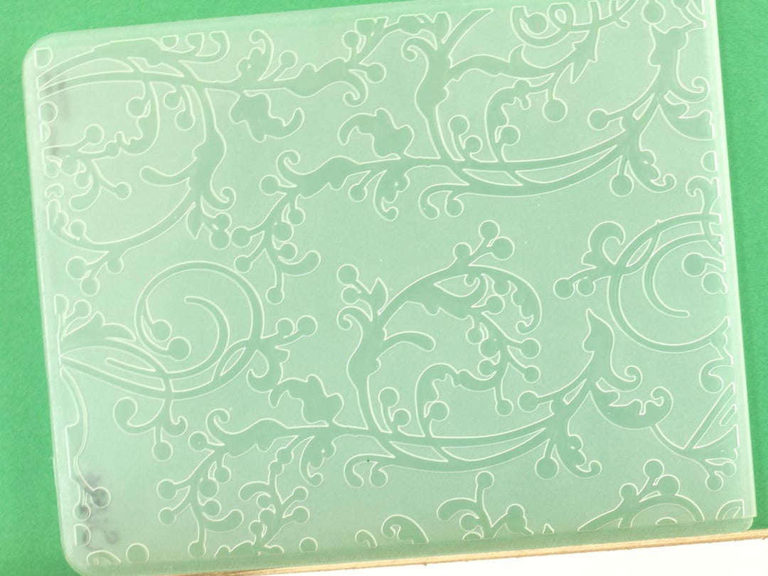 Sizzix Ellison Embossing Folder Flowers, Leaves and Berries, Handmade ...