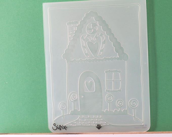 Sizzix Ellison Embossing Folder Gingerbread House, Handmade Christmas ...