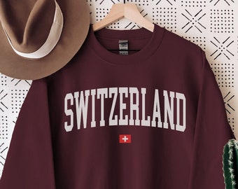 Swiss Alps Switzerland Sweatshirt Switzerland Vacation - Etsy