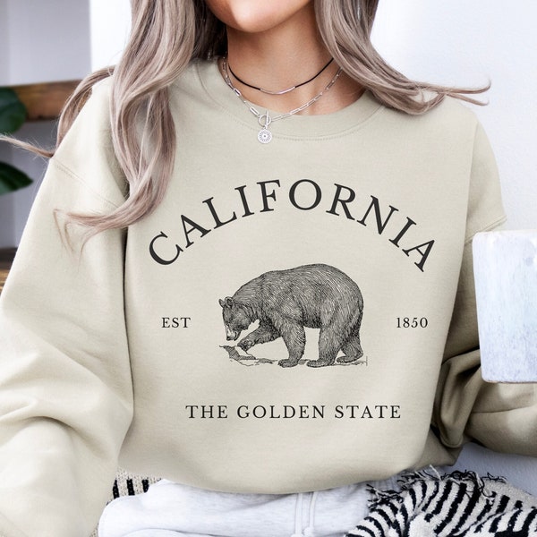 California Crewneck Sweatshirt - Etsy