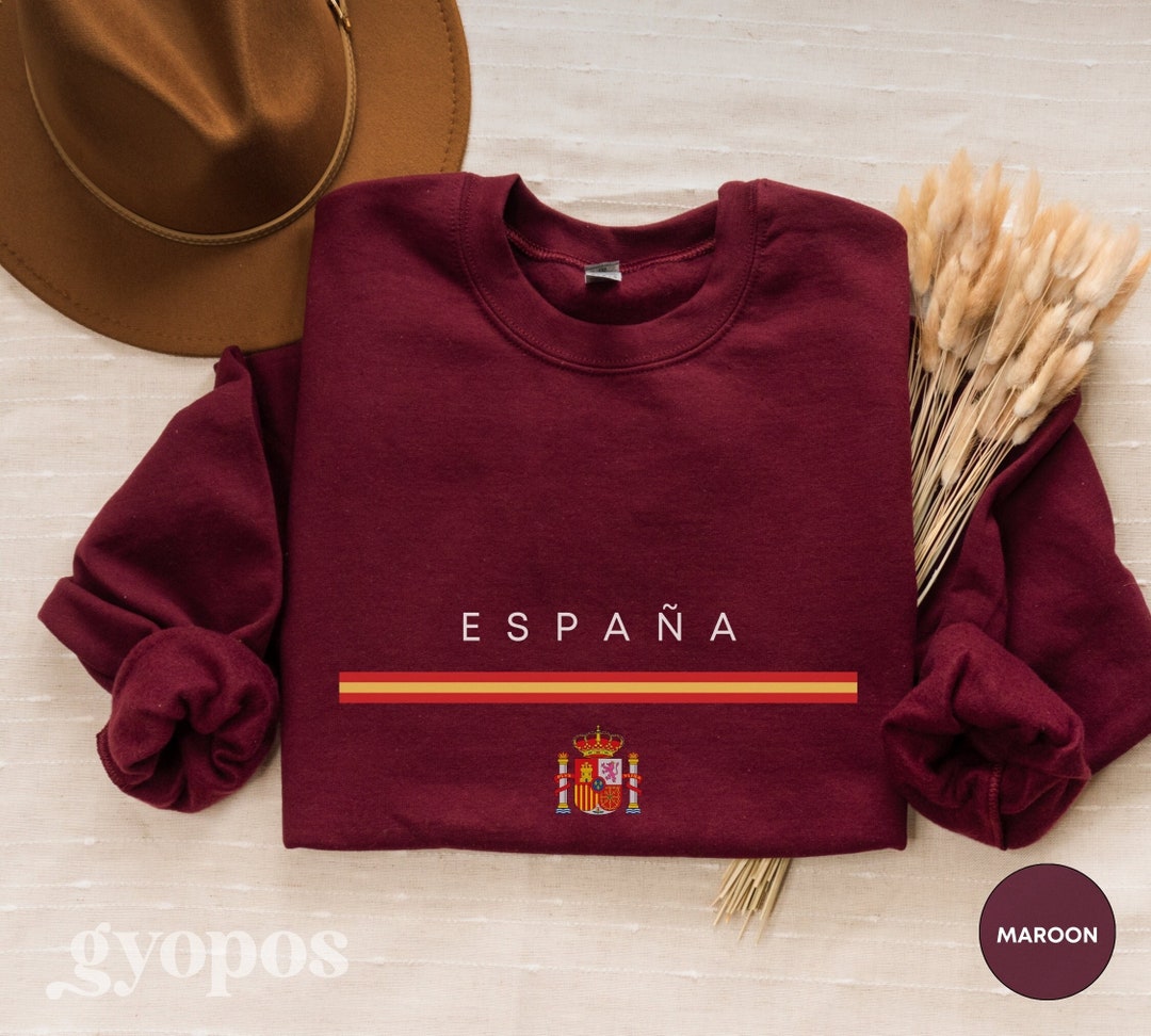Spain Crewneck Sweatshirt, Espana Hoodie, Spain Gift, Spanish Flag ...