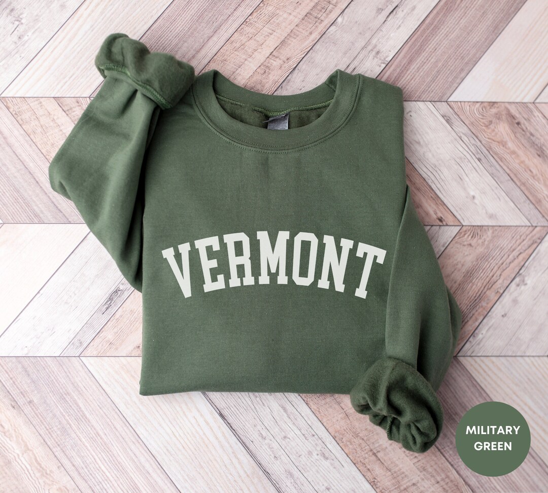 Vermont Sweatshirt, Vermont Shirt, Vermont Crewneck Sweater, US State ...