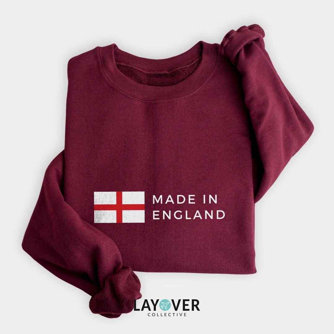 England Sweatshirt, English Flag Pullover, UK Gifts - Etsy