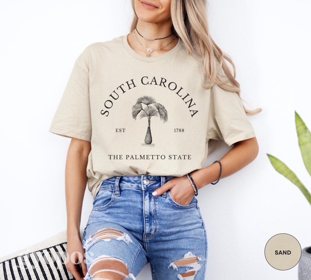 South Carolina Shirt, South Carolina Crewneck T-shirt, Carolina Tee ...