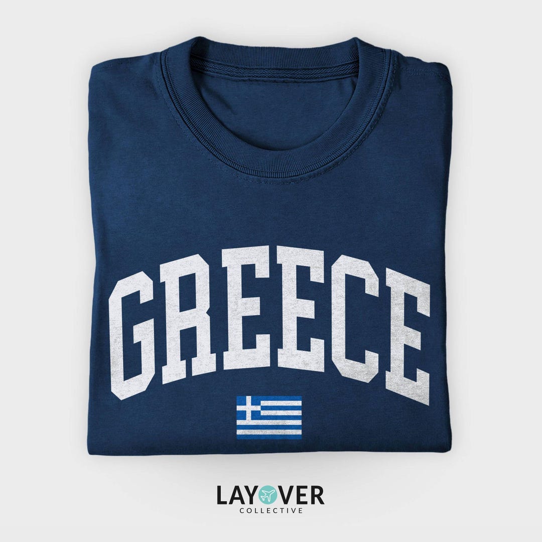 Greece Flag T-shirt, Greek Heritage Tee, Europe Travel Shirt - Etsy