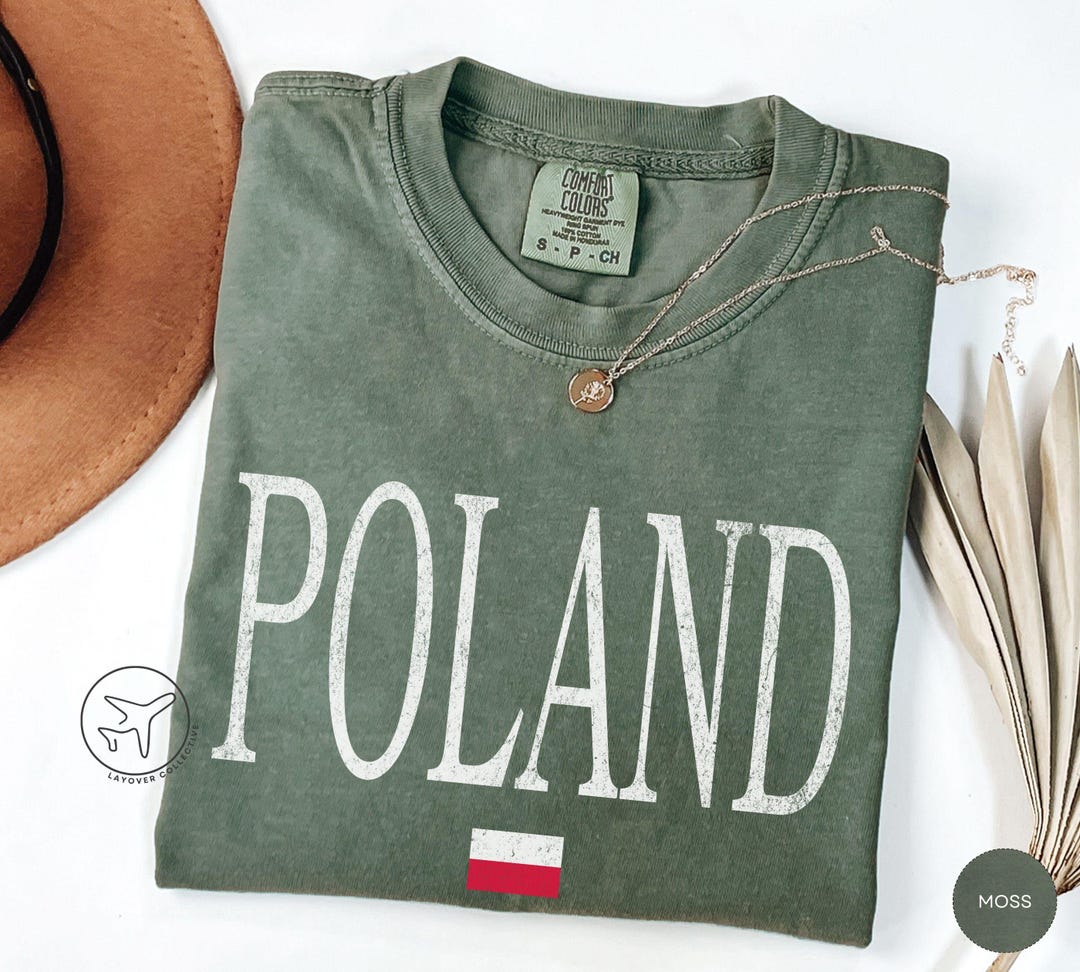Distressed Poland T-shirt, Polish Flag Graphic Tee, Europe Travel Shirt ...