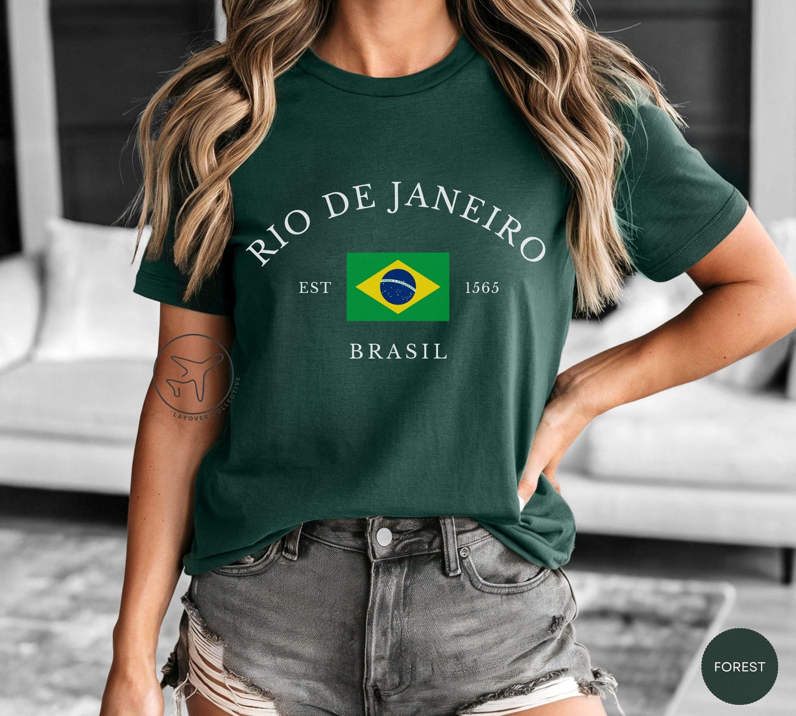Rio De Janeiro T-shirt, Brazilian Flag Graphic Tee, Brasil Travel Gift ...