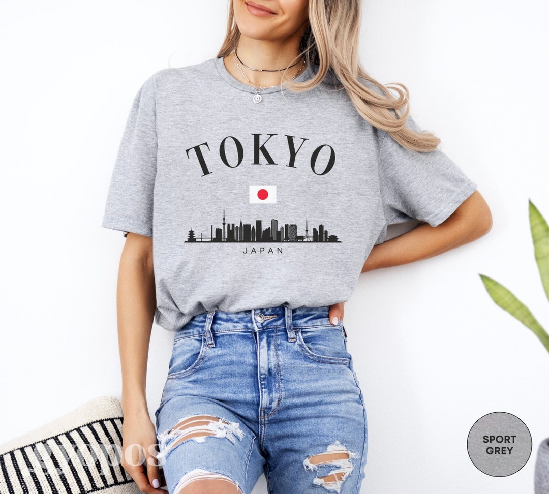 Tokyo Japan Skyline Shirt, Tokyo Japan Crewneck T-shirt, Japan Tee ...