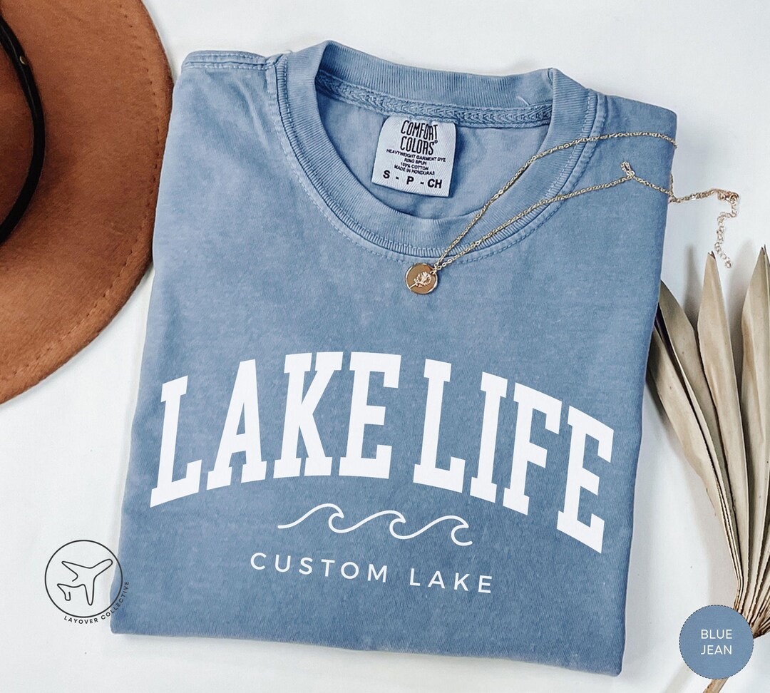 Custom Lake Life T-shirt, Ring-spun Cotton, Summer Vacation Tee - Etsy