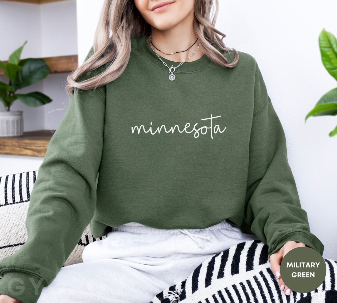 Minnesota Sweatshirt, Minnesota Crewneck, Minnesota Gift, Minnesota ...