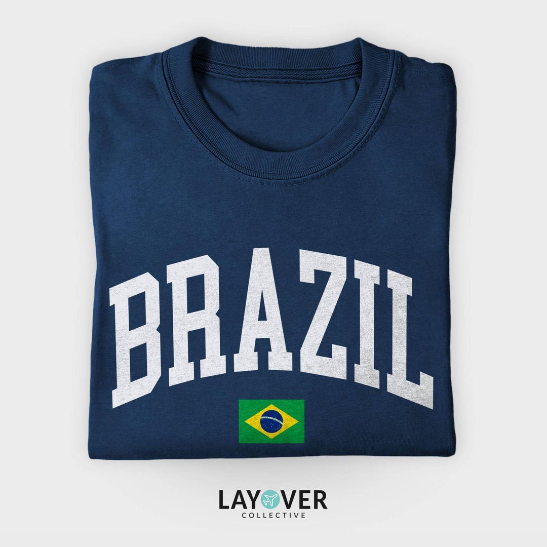 Brazil Flag T-shirt, Brazilian Heritage Tee, South America Travel Shirt ...