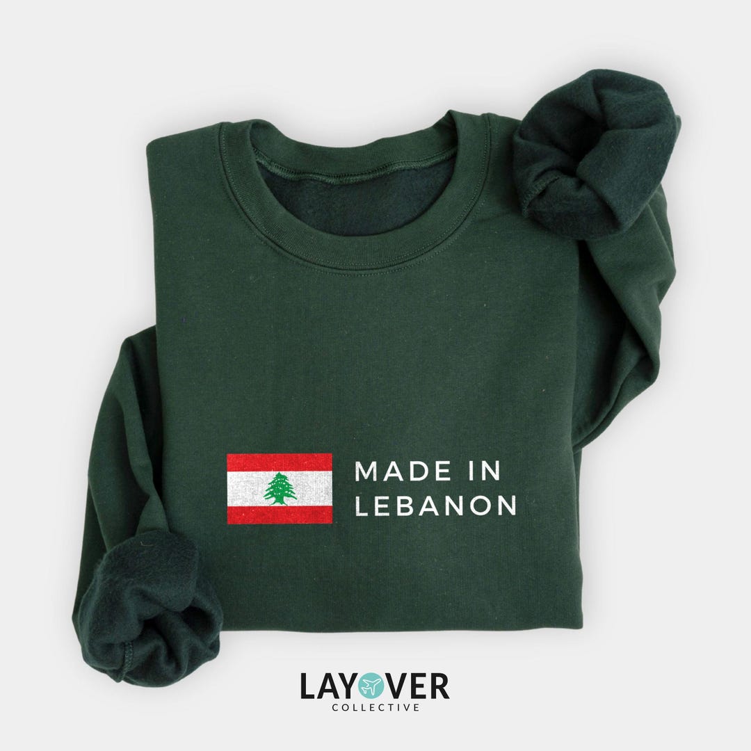 Lebanon Sweatshirt, Lebanese Flag Pullover, Unisex Sweater - Etsy
