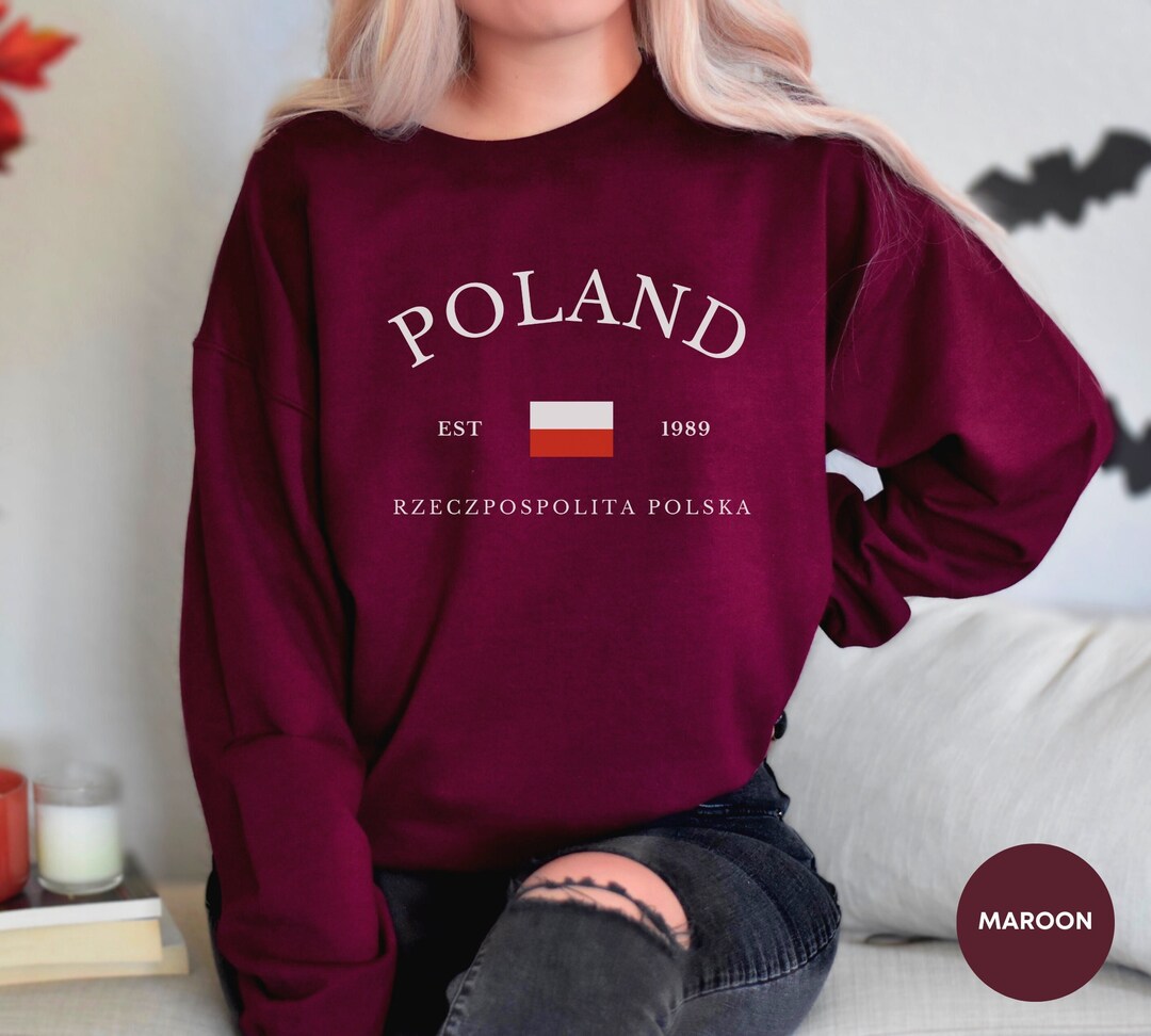 Poland Sweatshirt Poland Crewneck Poland Shirt Poland Gift - Etsy