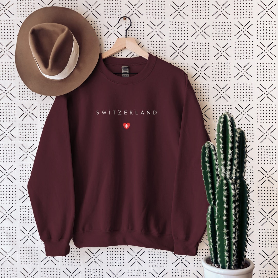 Switzerland Sweatshirt, Switzerland Crewneck, Switzerland Shirt ...