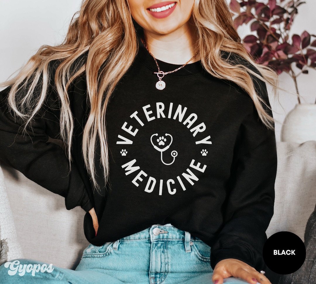 Vet Tech Gift, Veterinary Medicine Sweatshirt, Veterinarian Gift, DVM ...