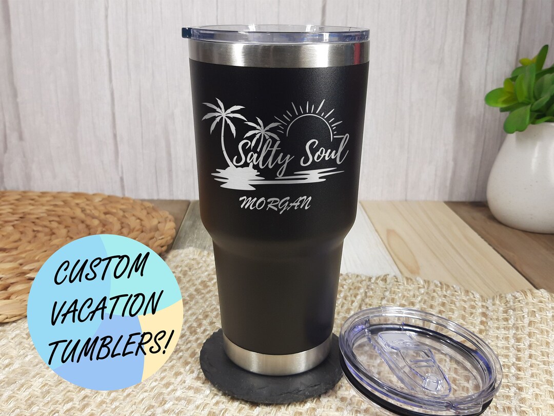 Personalized Beach Tumbler for Cruise Tumbler, Vacation Tumblers, Beach ...