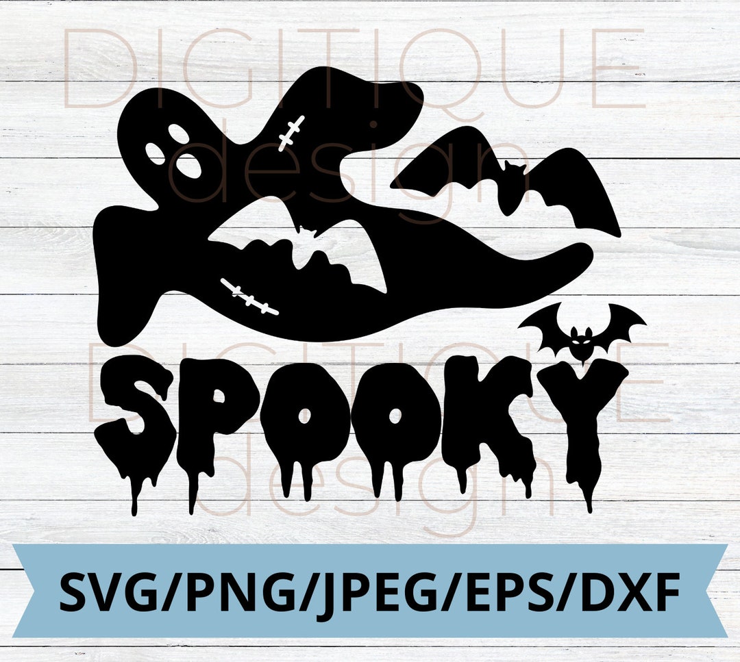 Halloween SVG, Spooky SVG, Ghost Svg, Halloween Digital Art, Instant ...