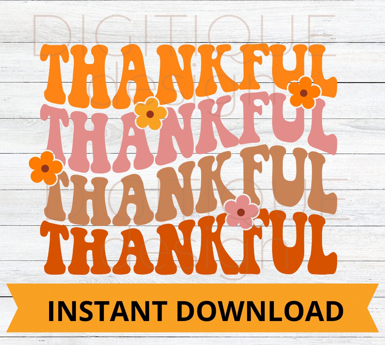 Fall SVG Thankful Svg Retro SVG Groovy Svg Thanksgiving - Etsy