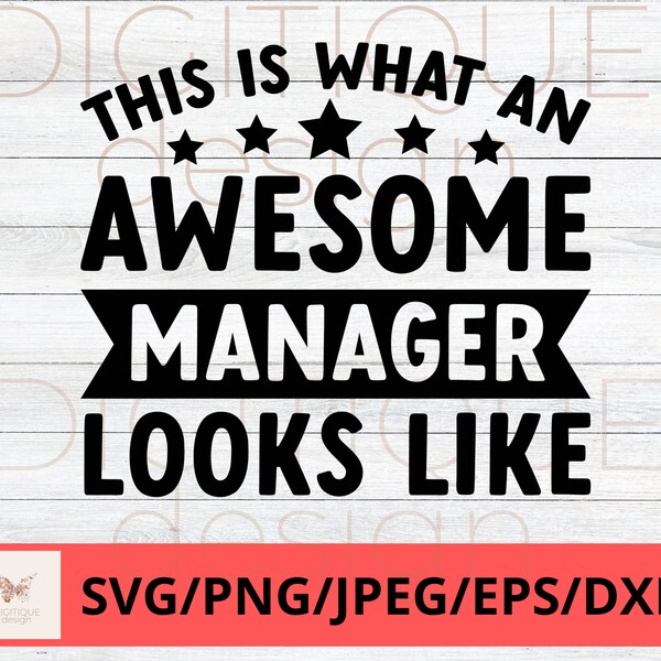 This is What an Awesome Manager Svg - Etsy
