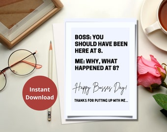 Late Employee Card - Etsy