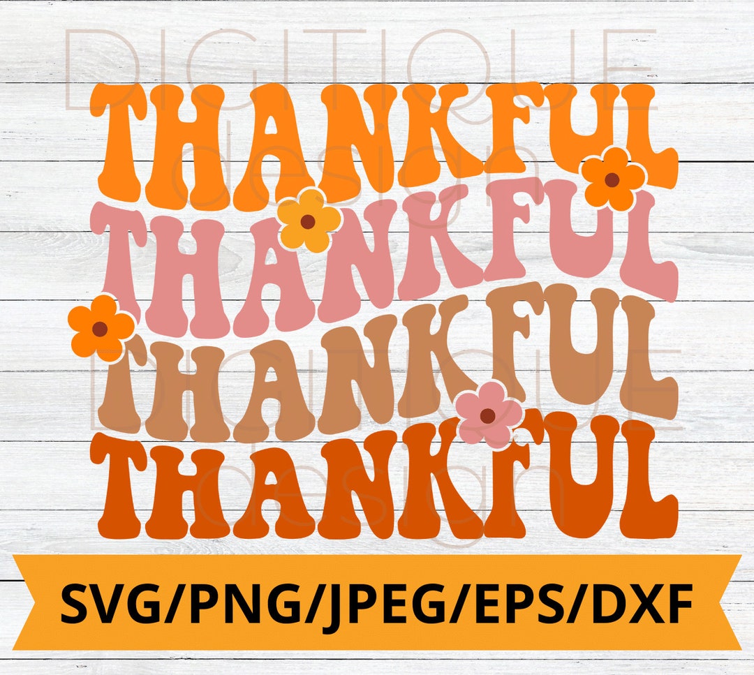 Fall SVG, Thankful Svg, Retro SVG, Groovy Svg, Thanksgiving Svg, Fall ...