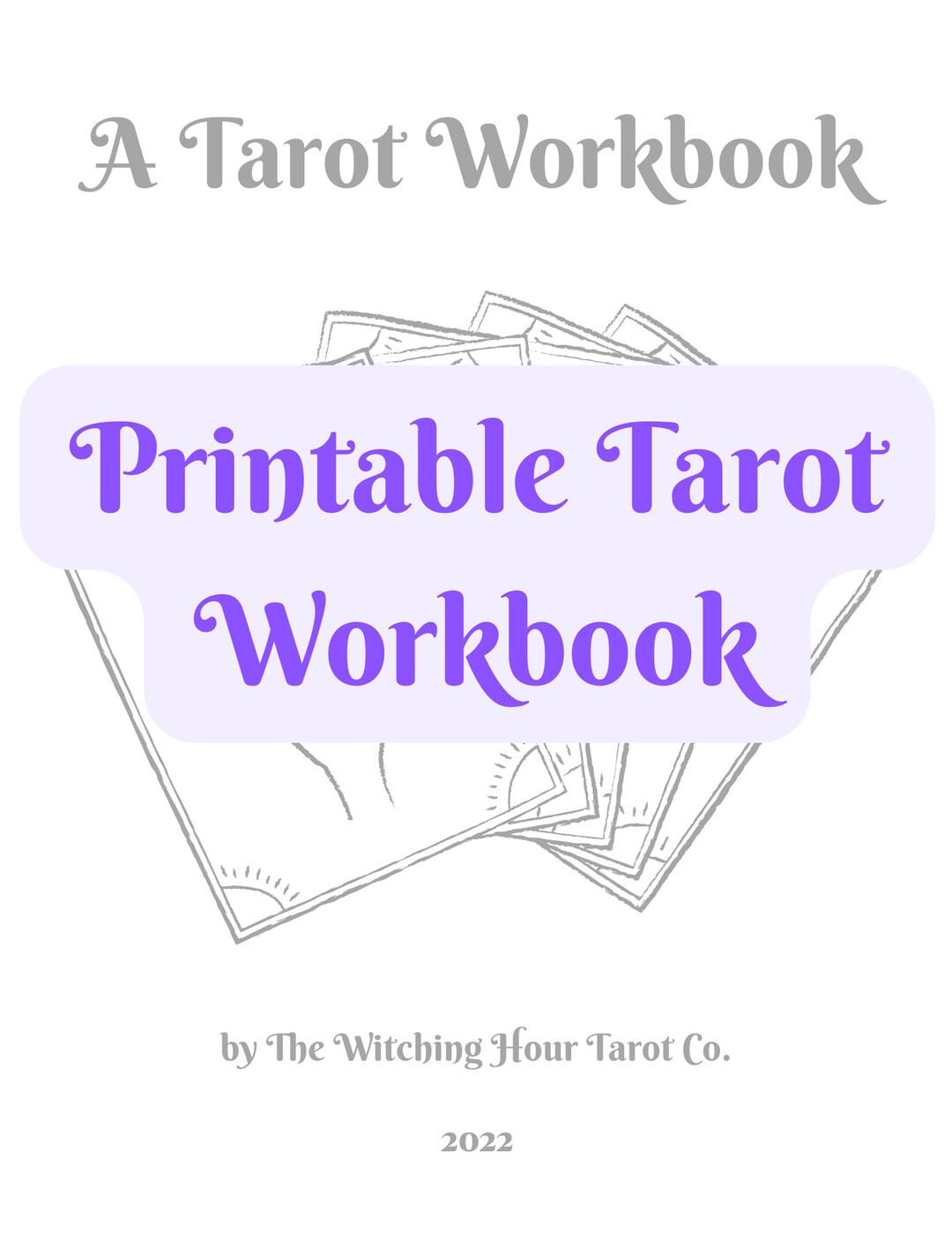Printable Tarot Learning Workbook Digital Download Learn Tarot and ...