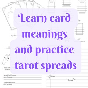 Printable Tarot Learning Workbook Digital Download Learn Tarot and ...