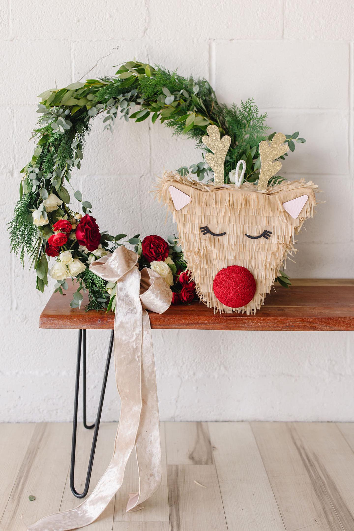 Red Nose Reindeer Piñata - Etsy