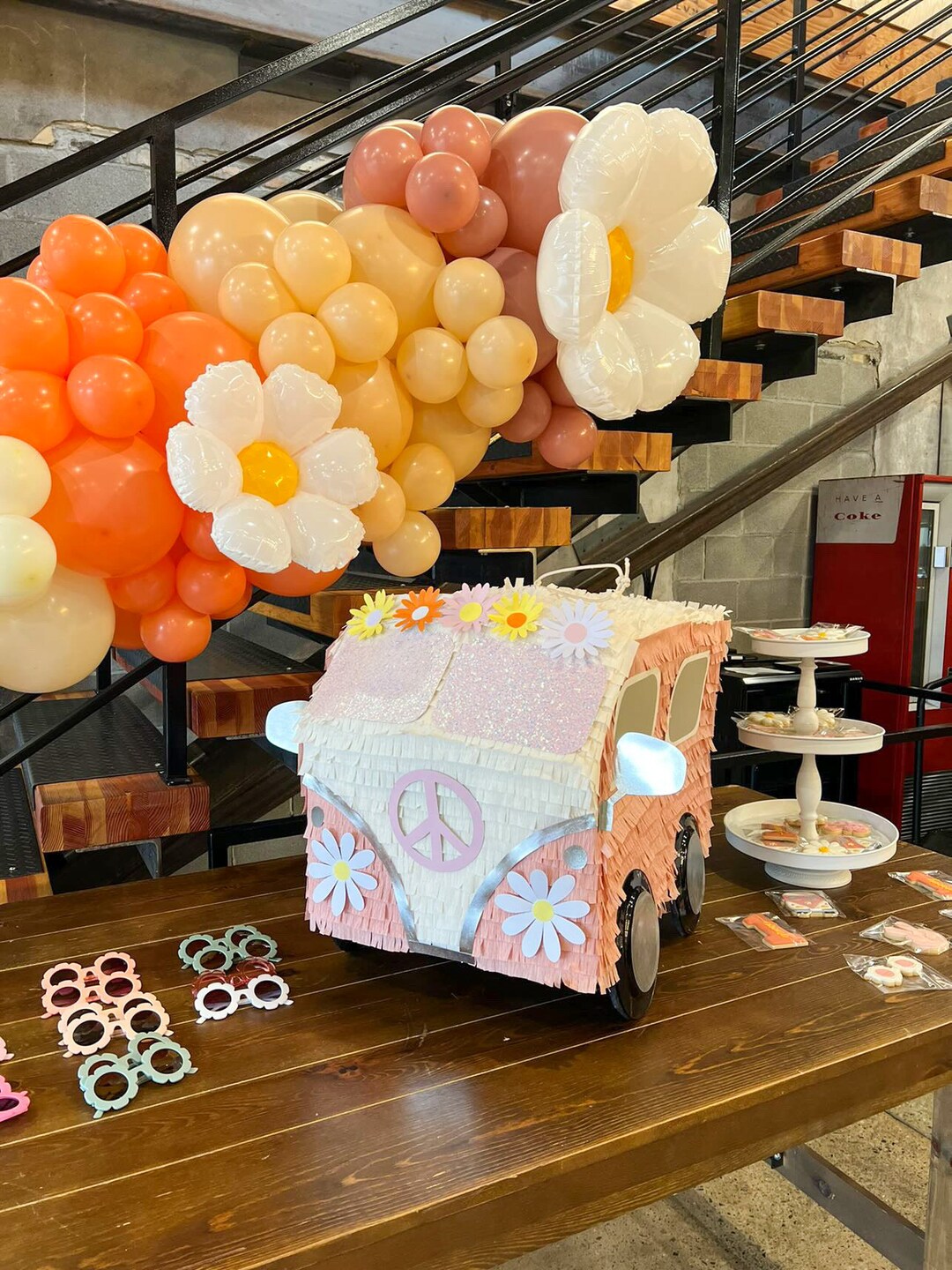 Groovy '60s Volkswagen Van Piñata - Retro Fun for Parties and Events - Etsy