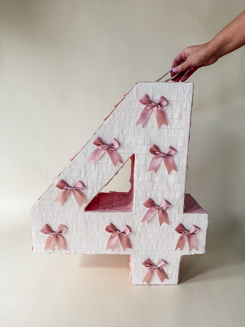 Number Piñata With Bow Details - Etsy