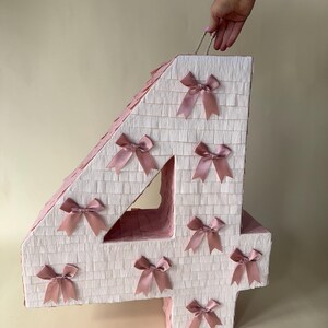 Number Piñata With Bow Details - Etsy