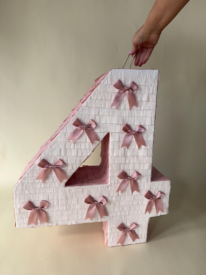 Number Piñata With Bow Details - Etsy
