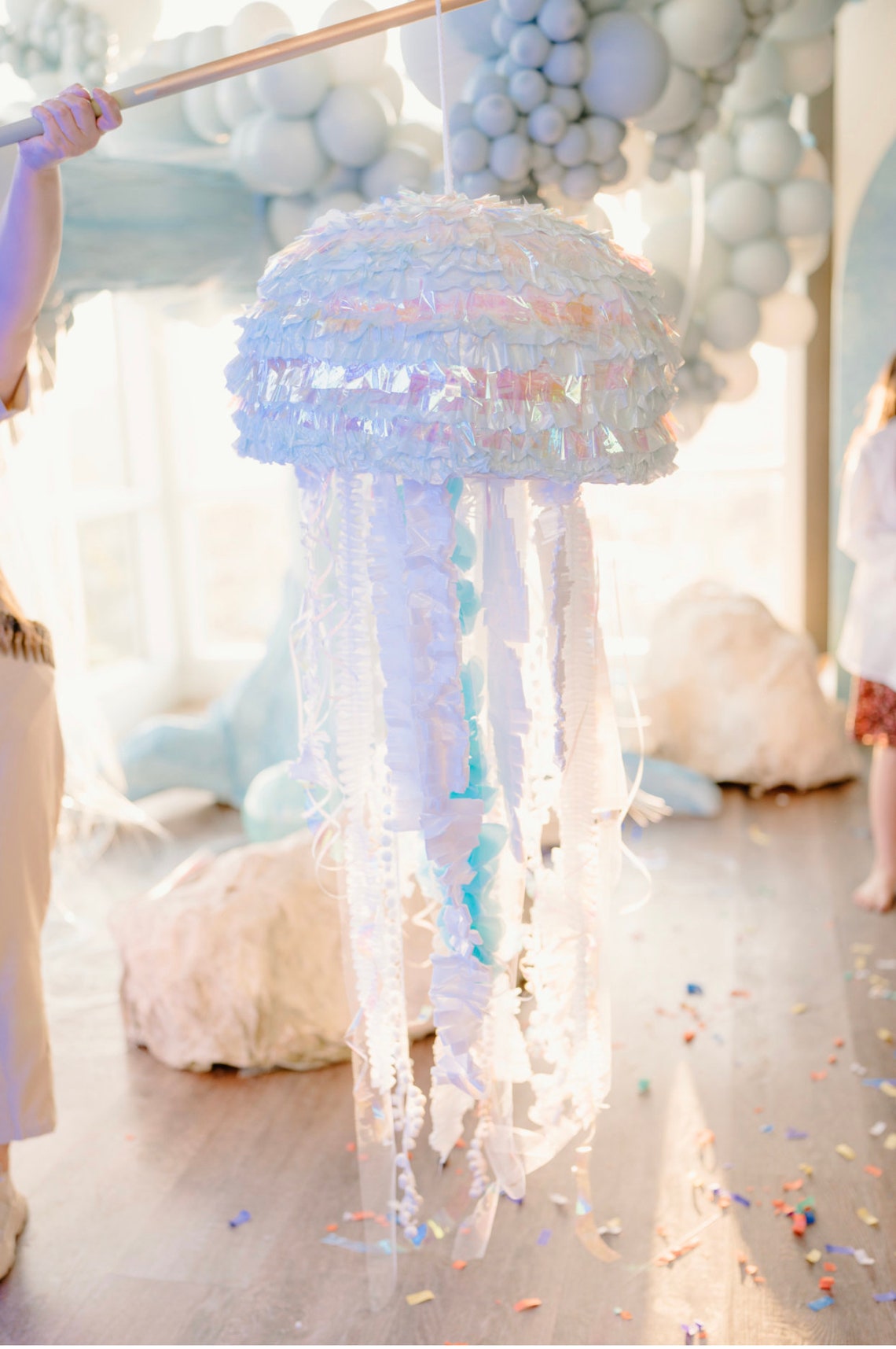 Ocean Adventure Jellyfish Piñata Eco-friendly, Custom Colors, Ideal for ...