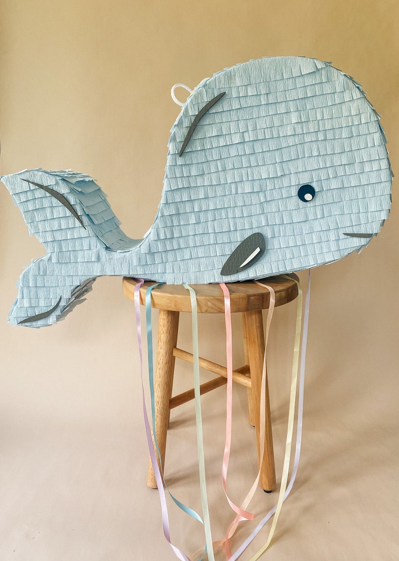 Ocean-themed Whale Piñata - Perfect for Nautical Parties and Marine ...