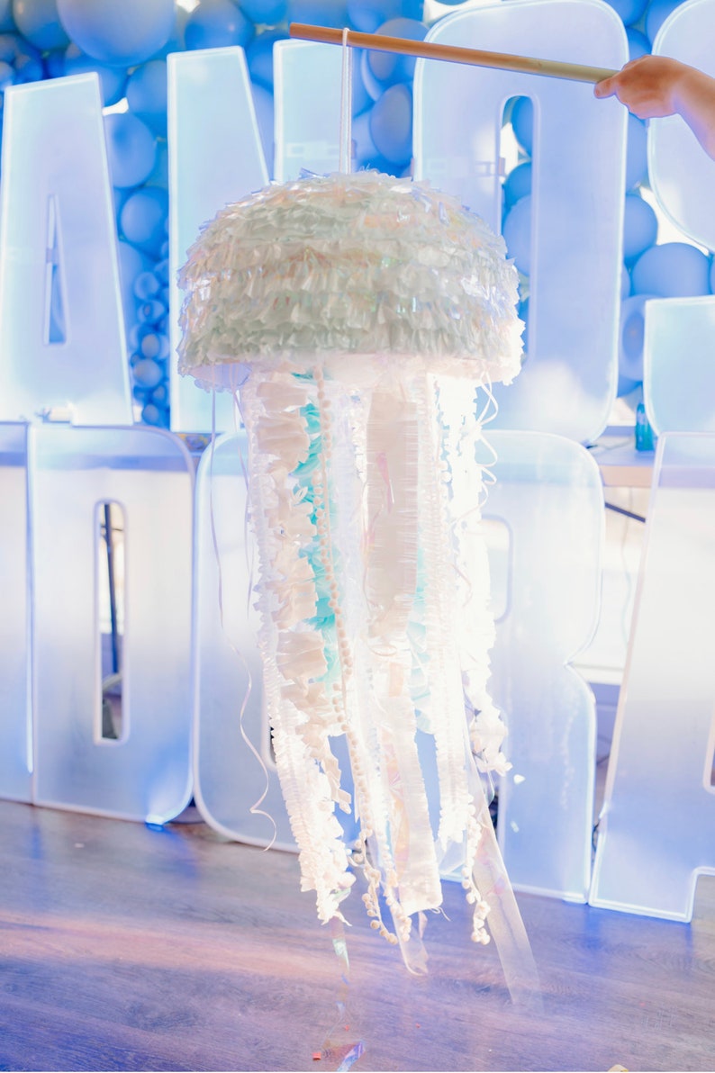 Ocean Adventure Jellyfish Piñata Eco-friendly, Custom Colors, Ideal for ...