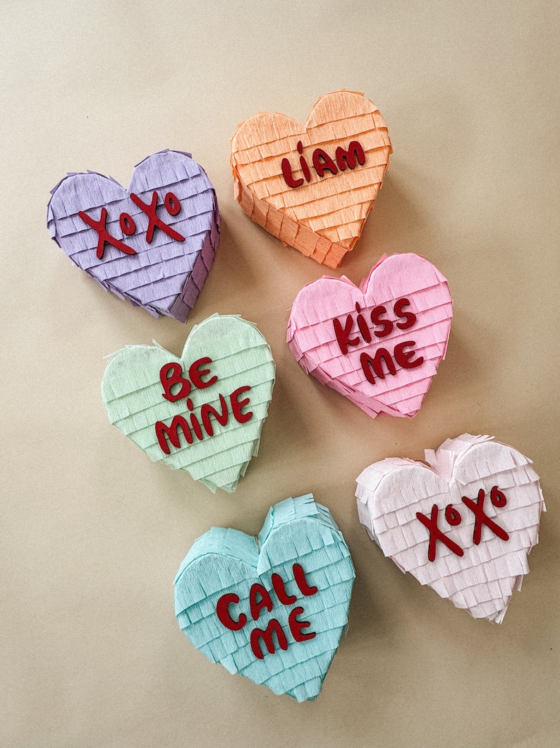 Romantic Heart-shaped Piñata – Customizable Colors for Valentine's Day ...
