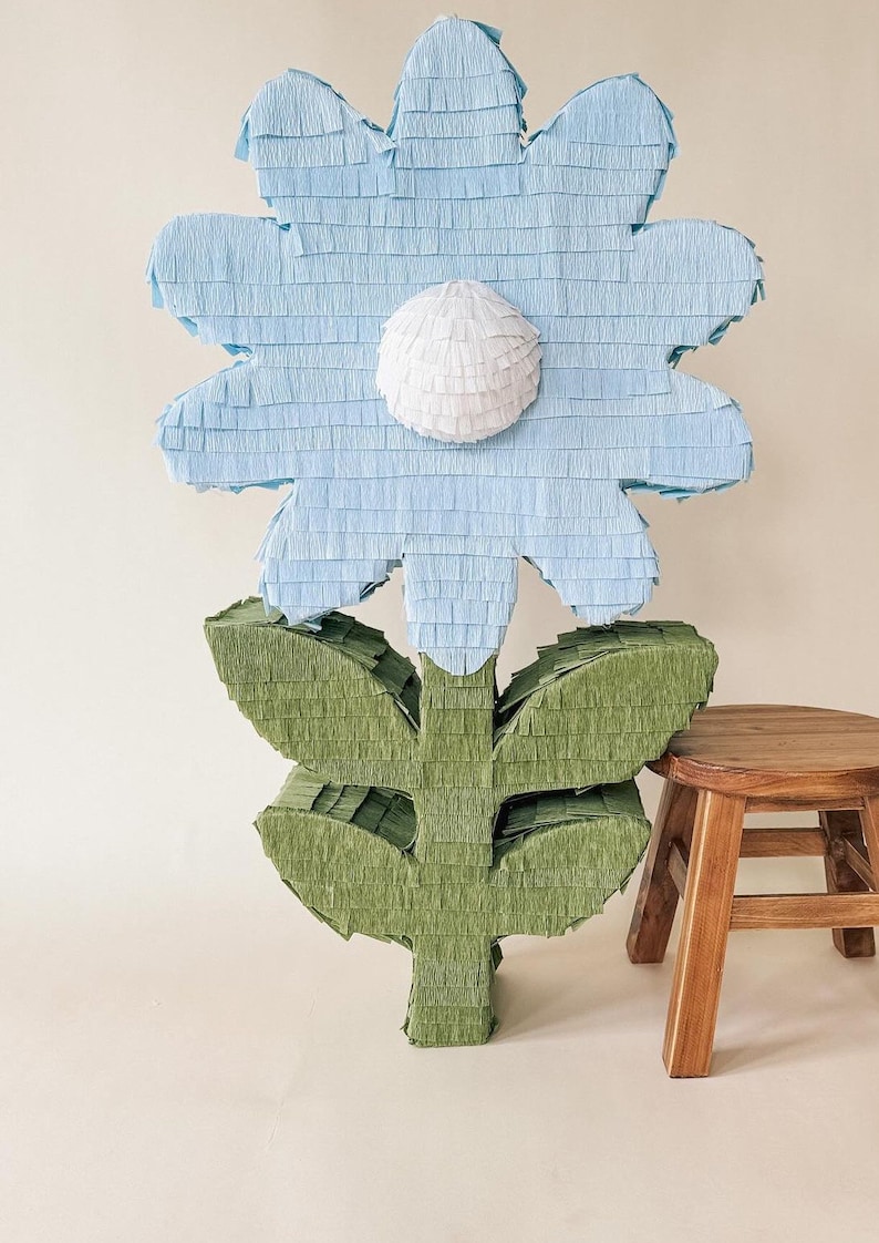 Whimsical Daisy Flower Piñata – Handcrafted Botanical Statement Piece ...