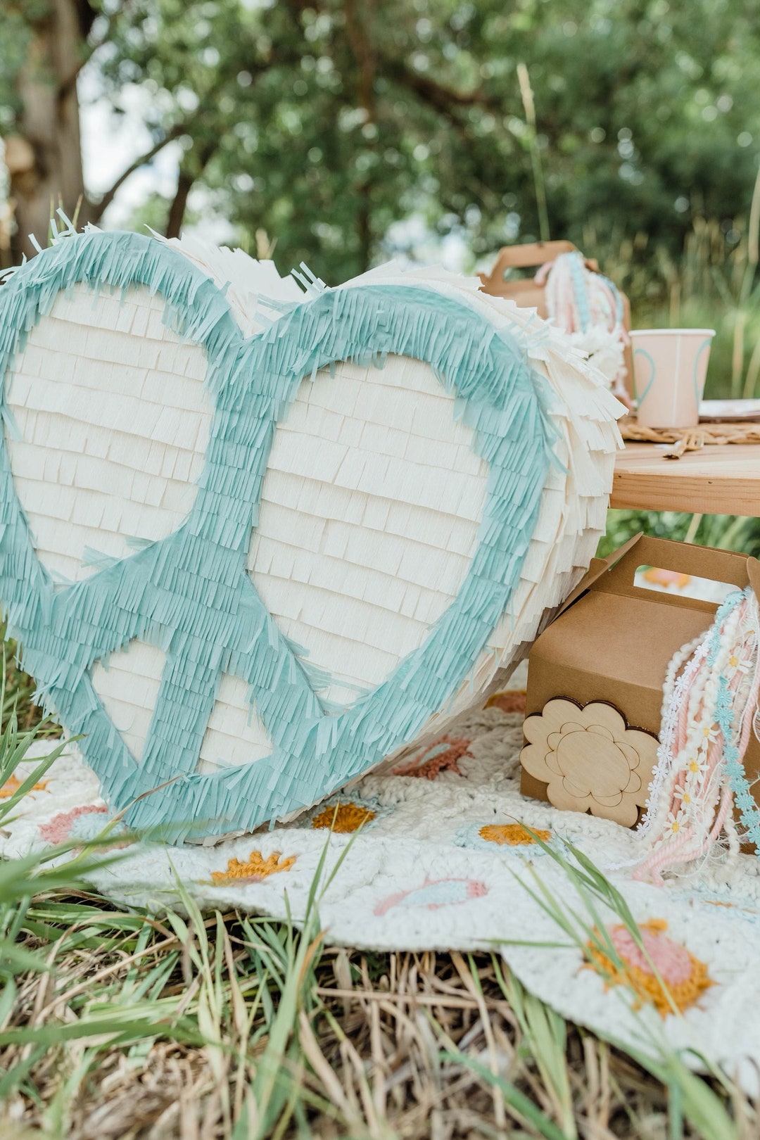 Love and Peace Heart Piñata - Spread Joy and Harmony at Your ...
