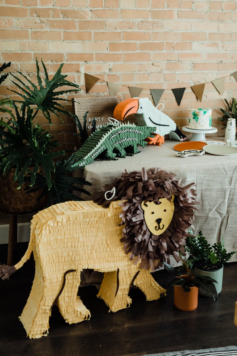 Majestic Lion Piñata - Roar Into Celebration With King of the Jungle ...