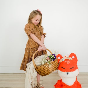 Cute 3D Woodland Fox Piñata – Customizable, Eco-friendly, Ideal for ...