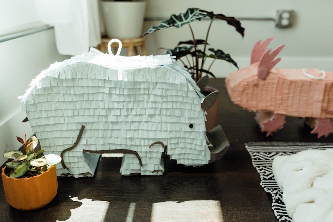 Mighty Rhino Piñata - Charge Into Fun at Your Safari-themed Bash! - Etsy