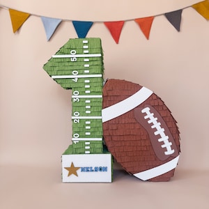 Football Piñata- First Year Down Birthday Party - Etsy