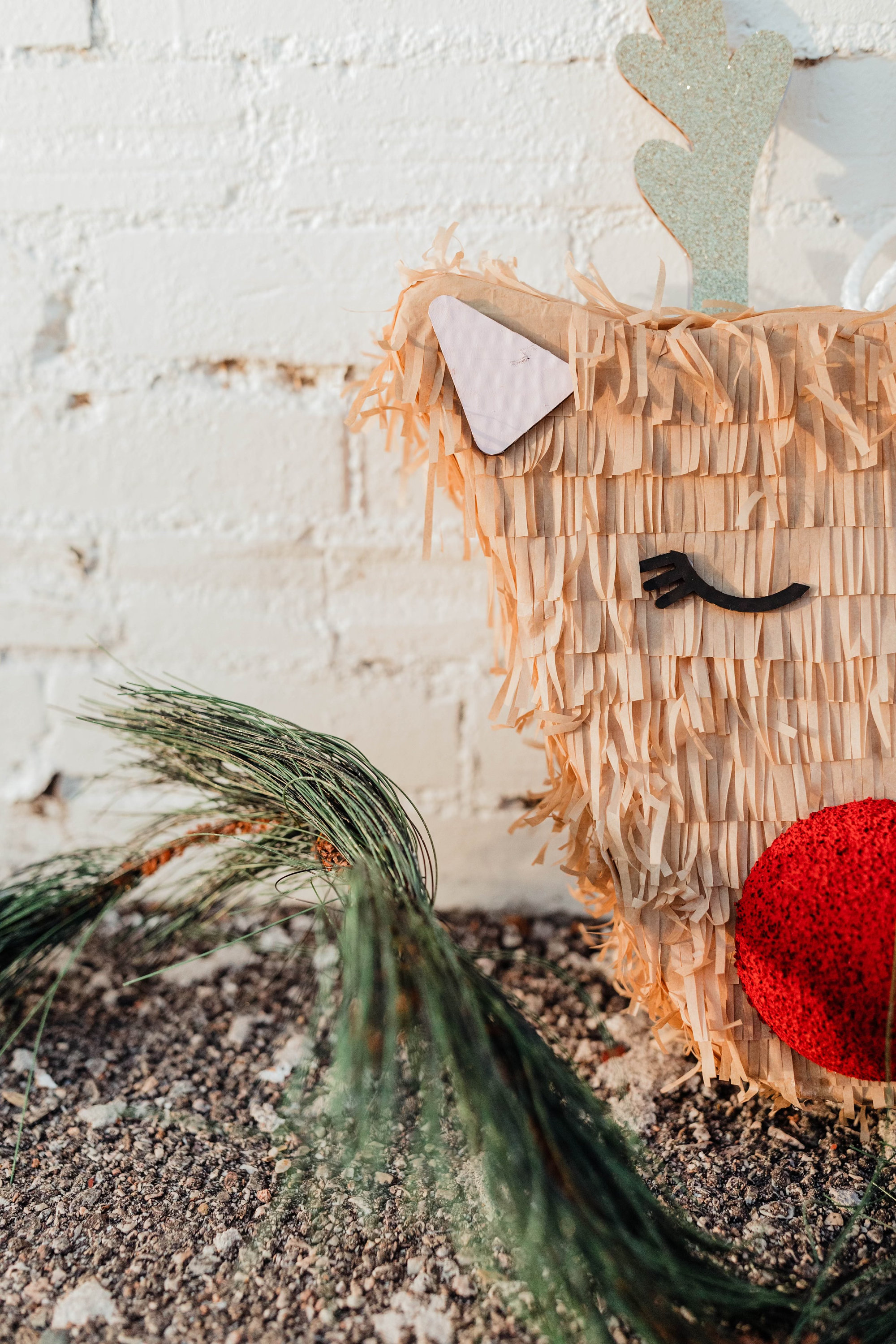 Red Nose Reindeer Piñata - Etsy