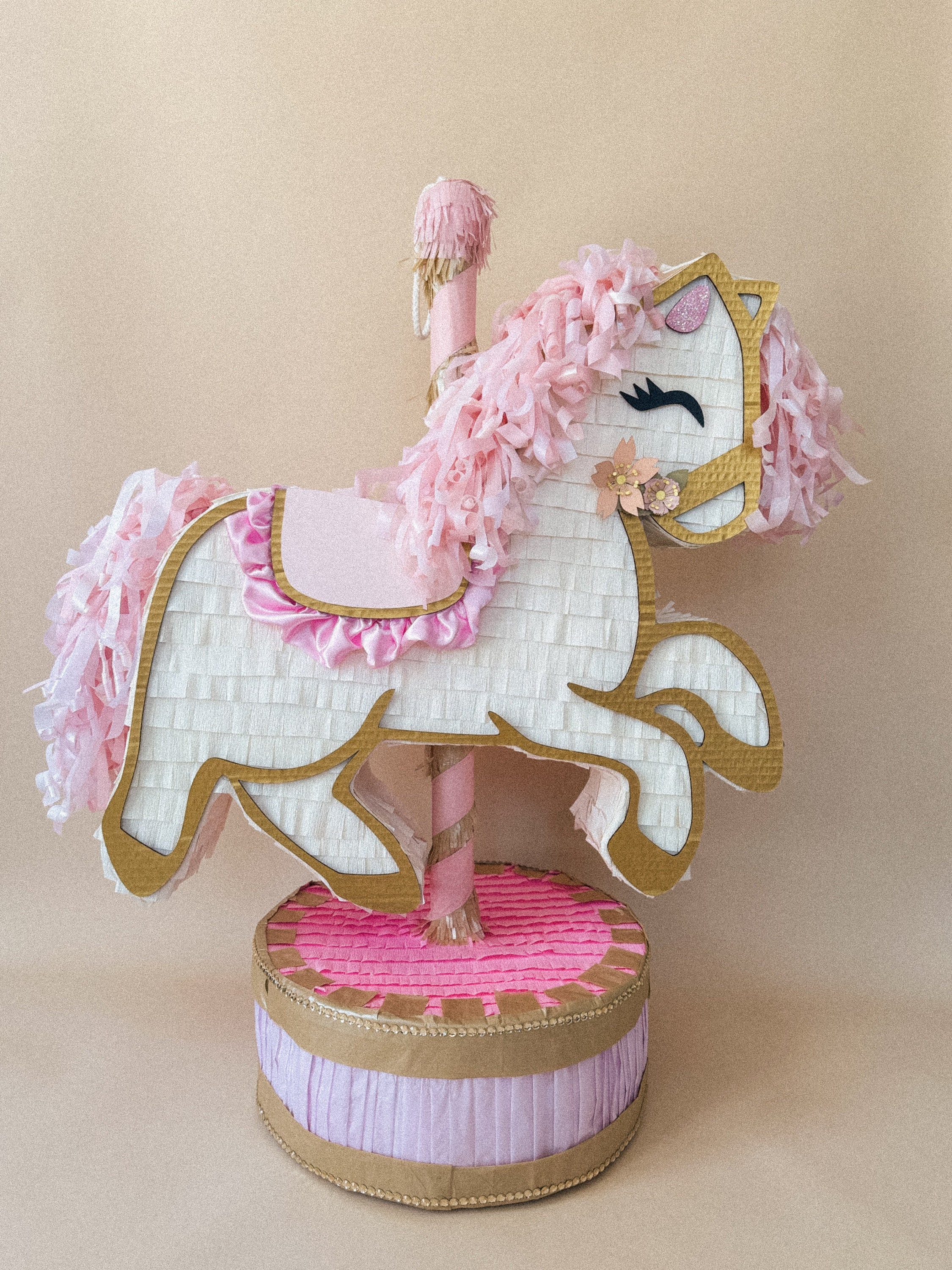 Enchanting Carousel Horse Piñata Large, Customizable, Ideal for ...