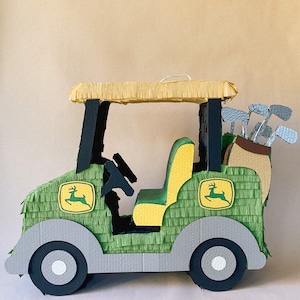 Golf Cart Piñata – Sporty, Customizable, Ideal for Golf-themed Parties ...
