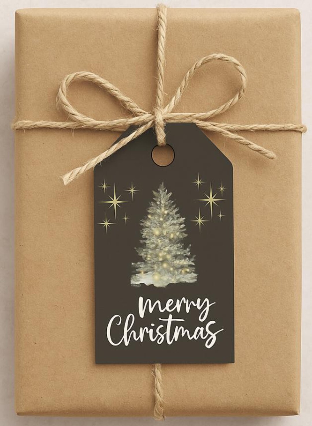 Rustic Merry Christmas Gift Tags | 2x4” Holiday Tags for Gifts ...
