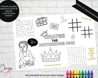 Notorious One Coloring Sheet - Etsy