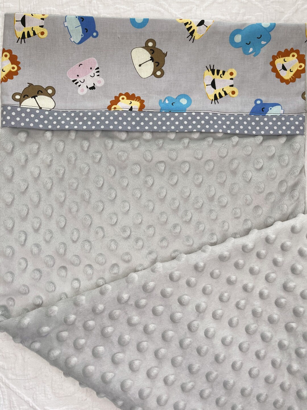 Safari Jungle Animals Baby Blanket, Minky Blanket, Minky Baby Blanket ...