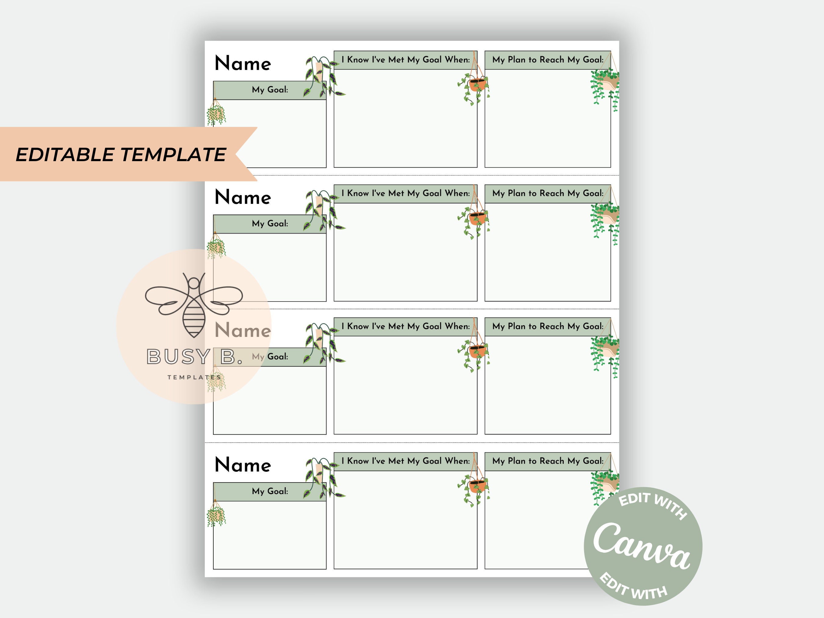 Student Growth Goals Activity Template, Student Growth Activity ...